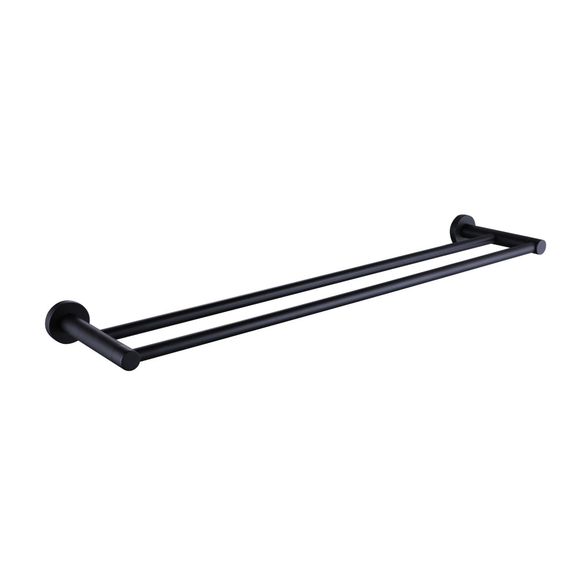 Bargara Double Towel Rail - Matte Black – Ms Wila Interiors