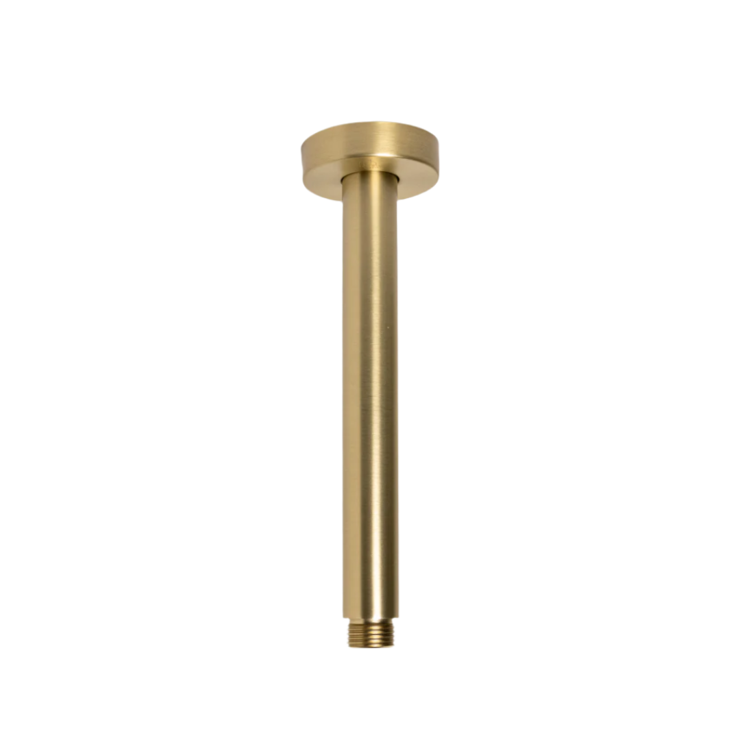 Bargara Ceiling Shower Dropper - Brushed Brass – Ms Wila Interiors